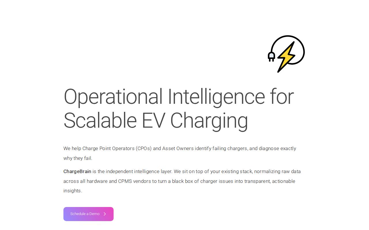 ChargeBrain | Operational Intelligence for Scalable EV Charging